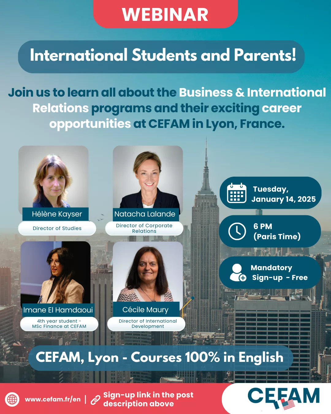 Webinar: Learn About Our Programs and Career Opportunities - EFAM